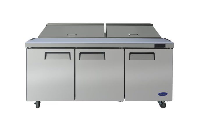 Atosa – MSF8304GR — 72″ Refrigerated Standard Top Sandwich Prep. Table ...